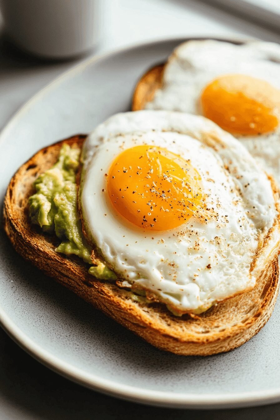 Sunny Side Up Eggs And French Toast Recipe For Breakfast