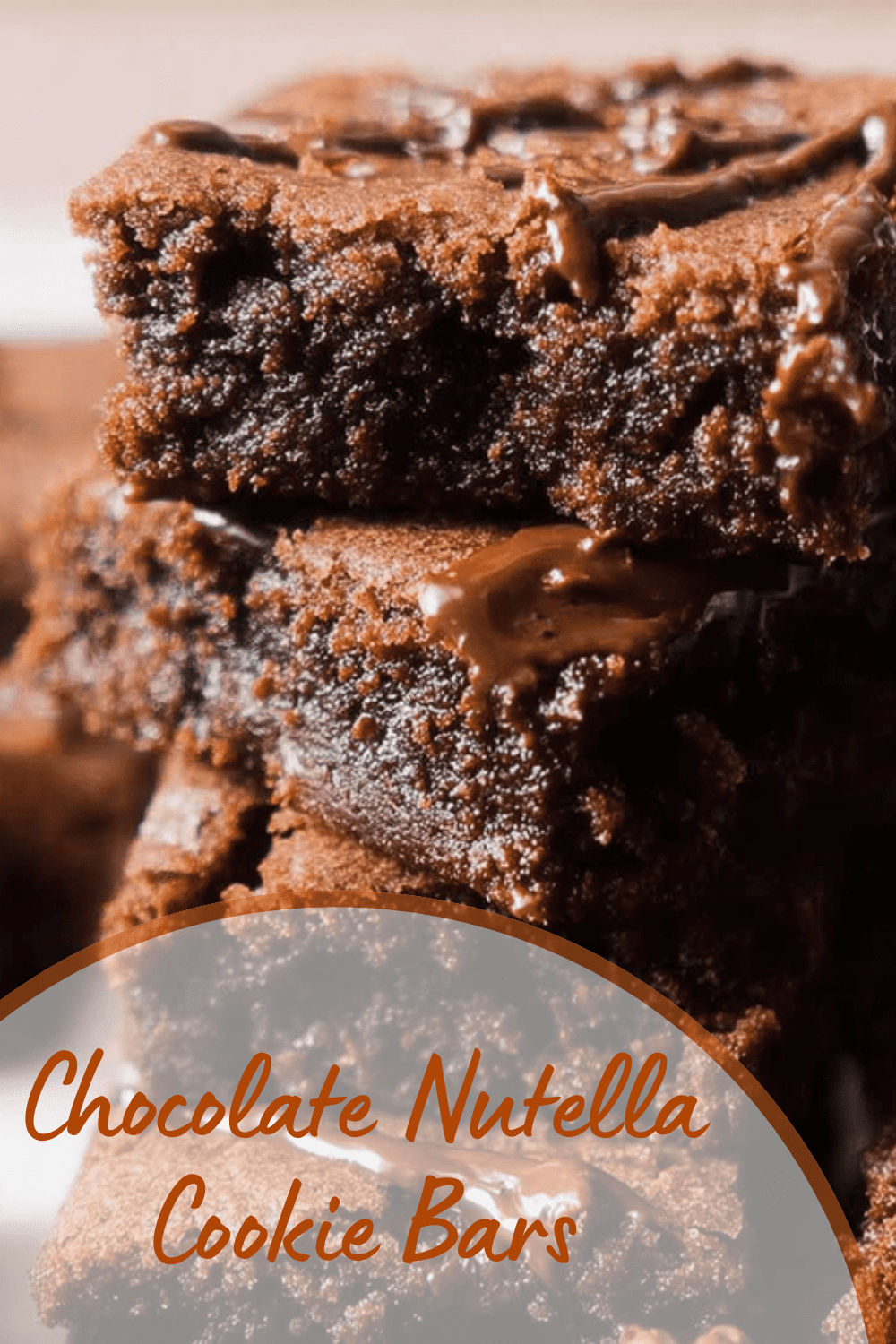 Chocolate Nutella Cookie Bars Recipe With Gooey Filling