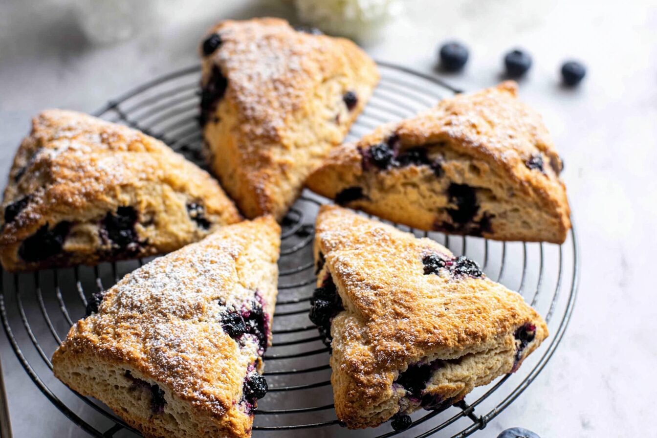 Blueberry Scones Recipe: Easy Fluffy Fresh Berry Treats
