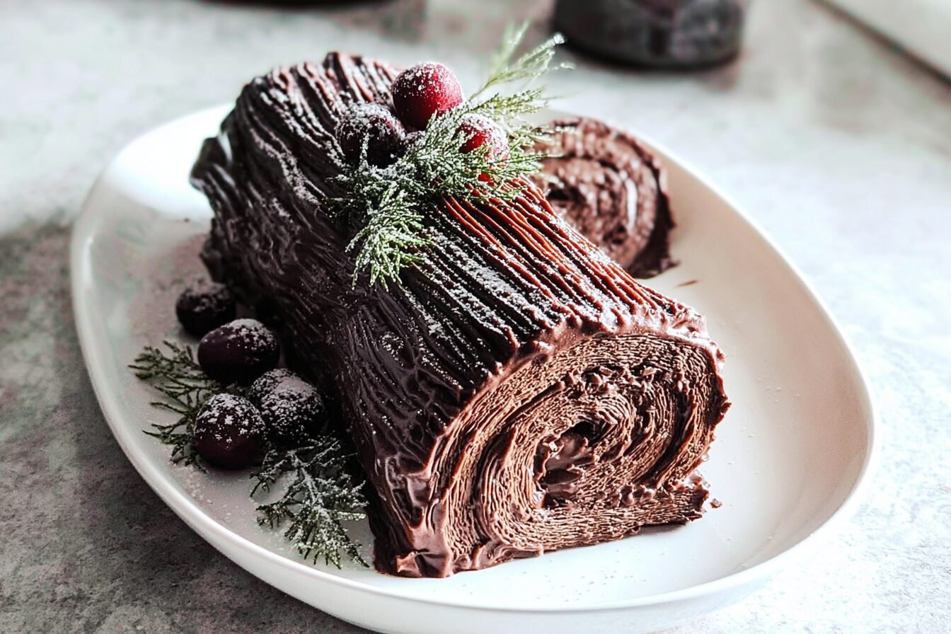 Chocolate Yule Log Cake Recipe: Simple Bûche De Noël