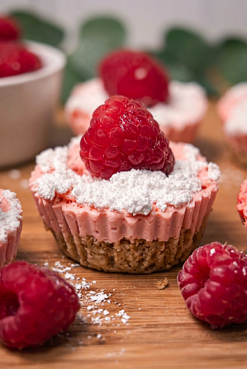 Delicious Low Calorie Mini Raspberry Cheesecake Recipe